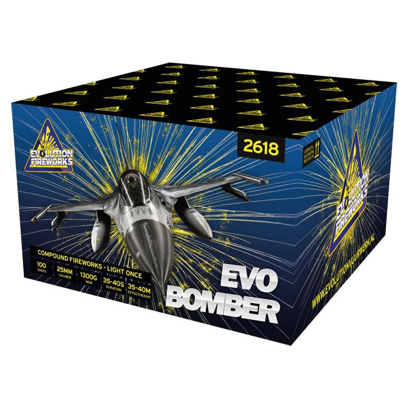 2618 EVO Bomber - Evolution Fireworks - Evolution Fireworks Collectie - Vuurwerkbieb.nl